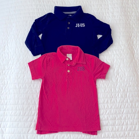 Crewcuts | Shirts & Tops | Pair Of Monogrammed Boys Polo Shirts Jhs ...